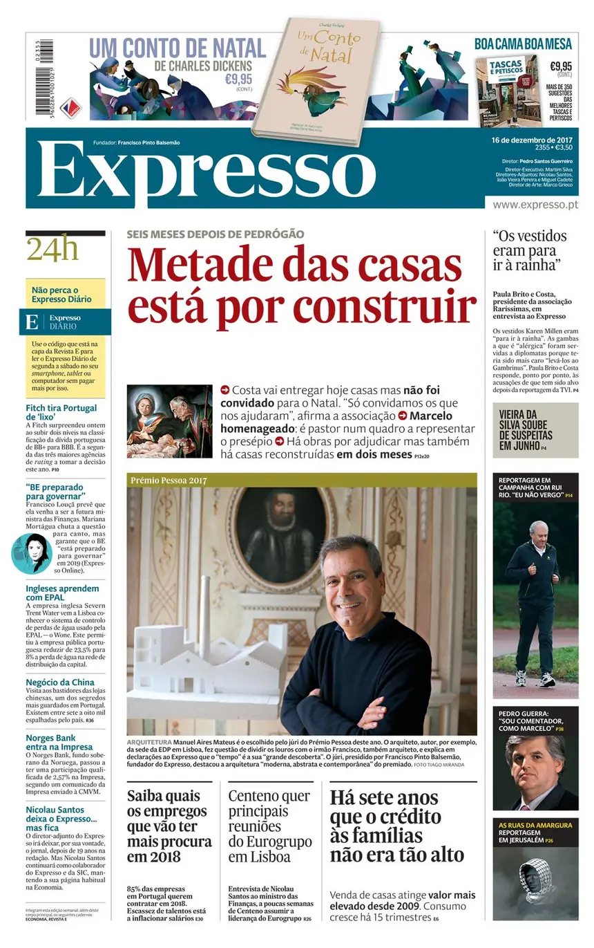 A primeira página do Expresso