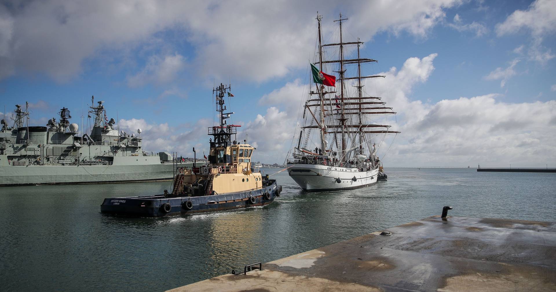 Navio-escola Sagres teve que regressar a Lisboa mas a volta ao mundo ...