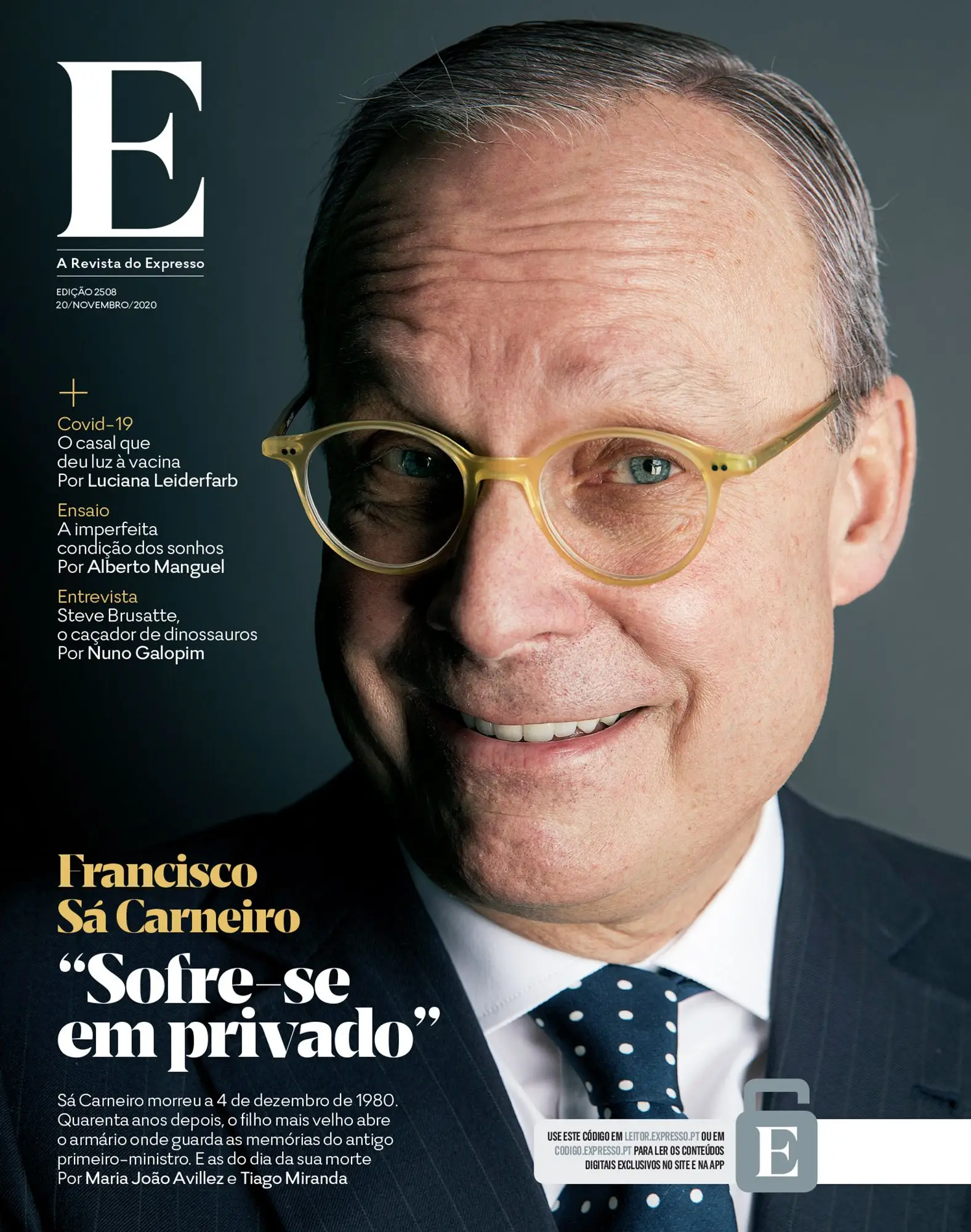 Francisco Sá Carneiro, na revista E - Expresso