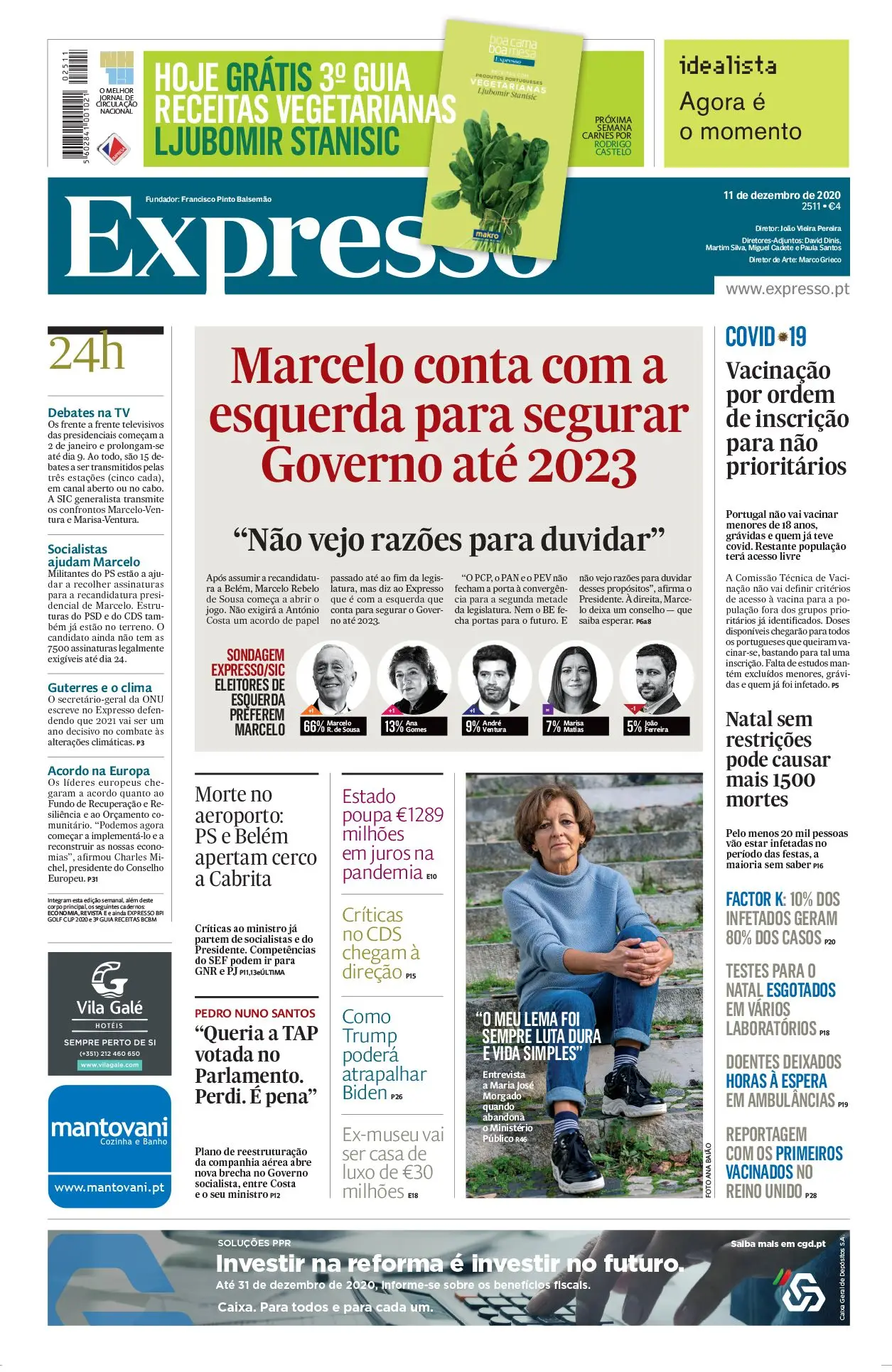 A primeira página do Expresso - Expresso