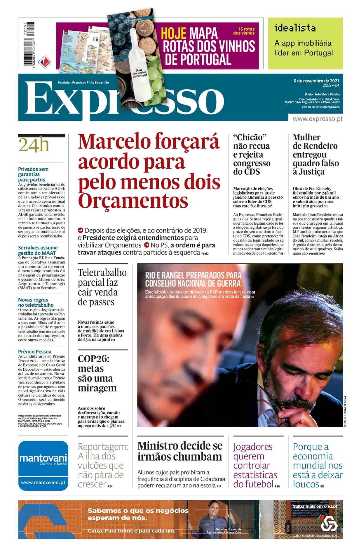A primeira página do Expresso - Expresso