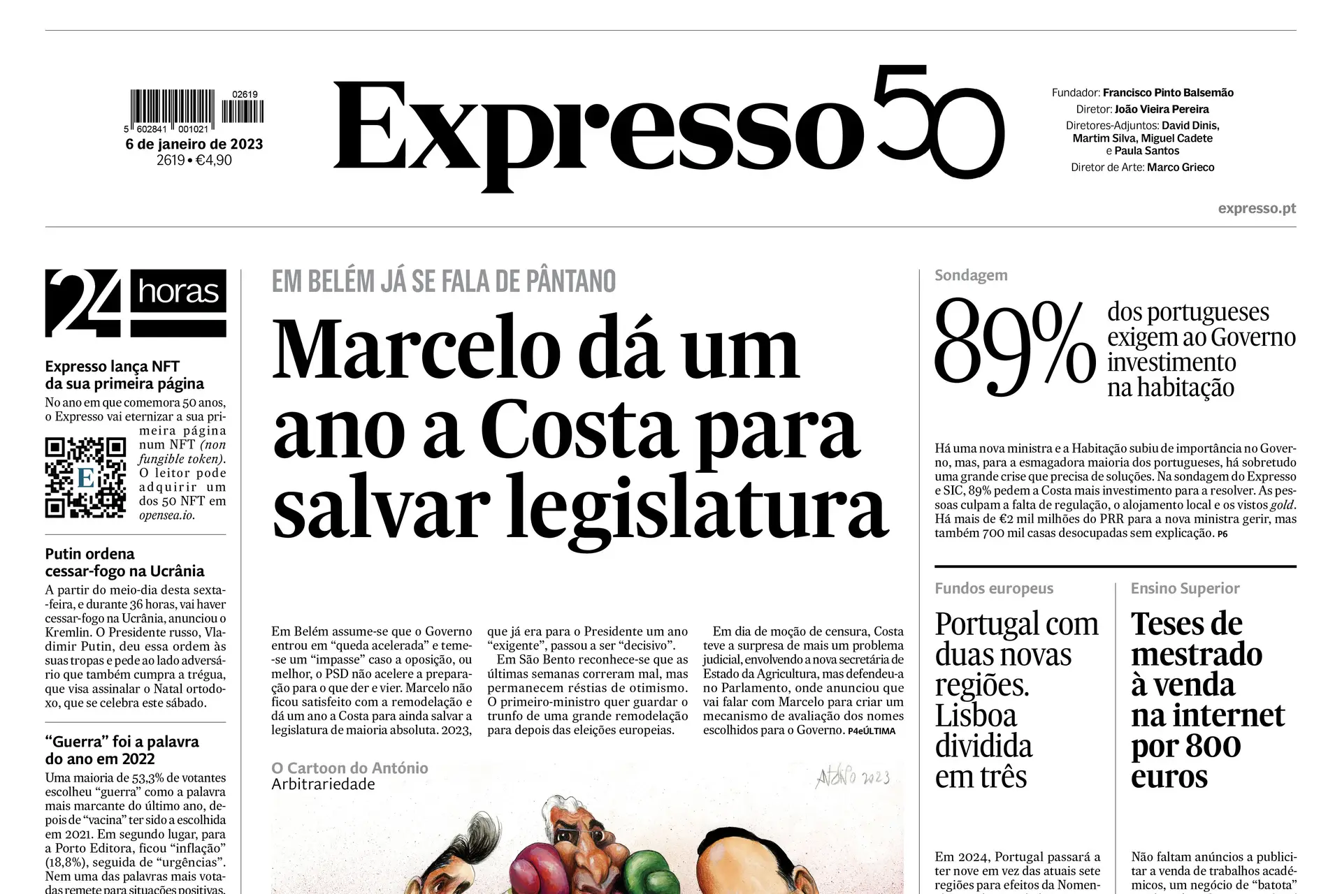 Semanário | Marcelo dá um ano a Costa para salvar legislatura