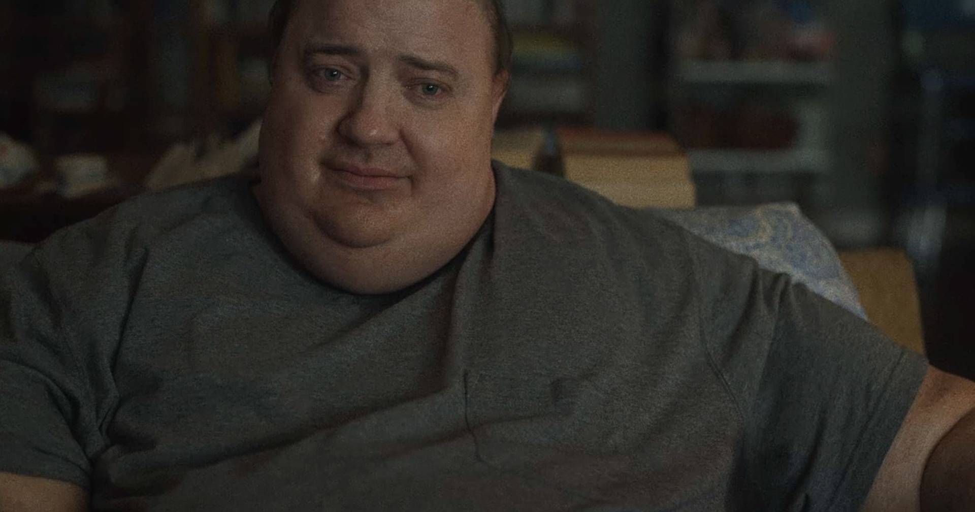 O corpo obeso de Brendan Fraser no filme “A Baleia” não é de carne e ...