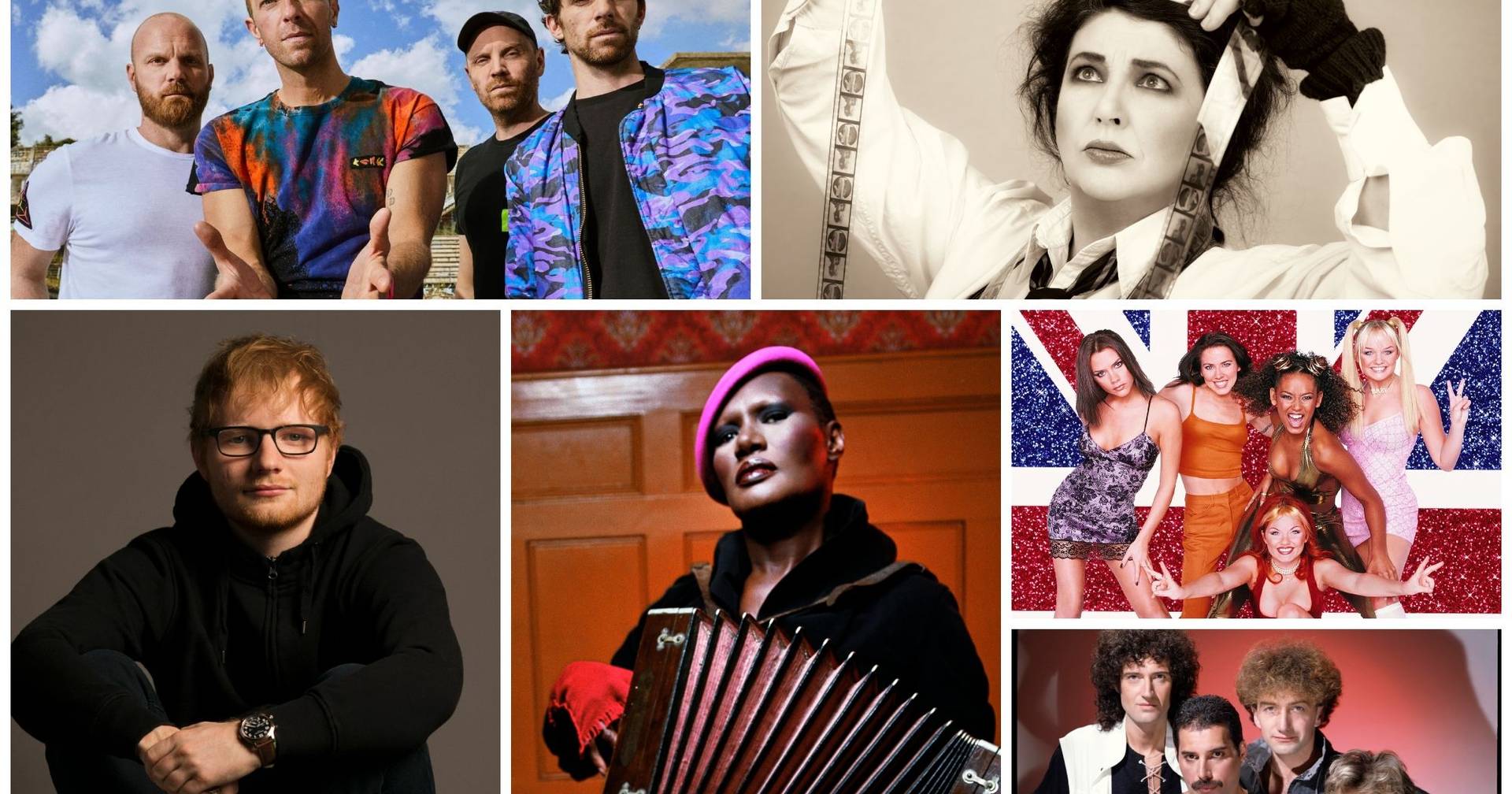 Coldplay, Queen, Spice Girls, Ed Sheeran e muito mais: As 26 canções da ...