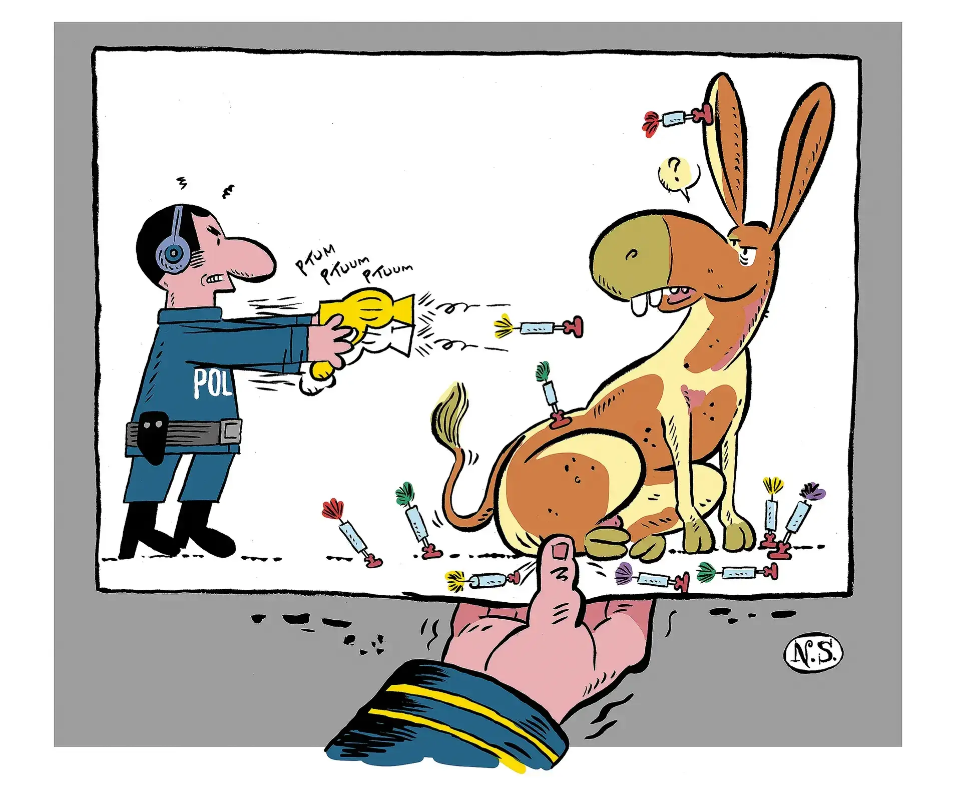 Manchete Inimigo Público: Chefe da PSP acha que cartoon com polícia e ...