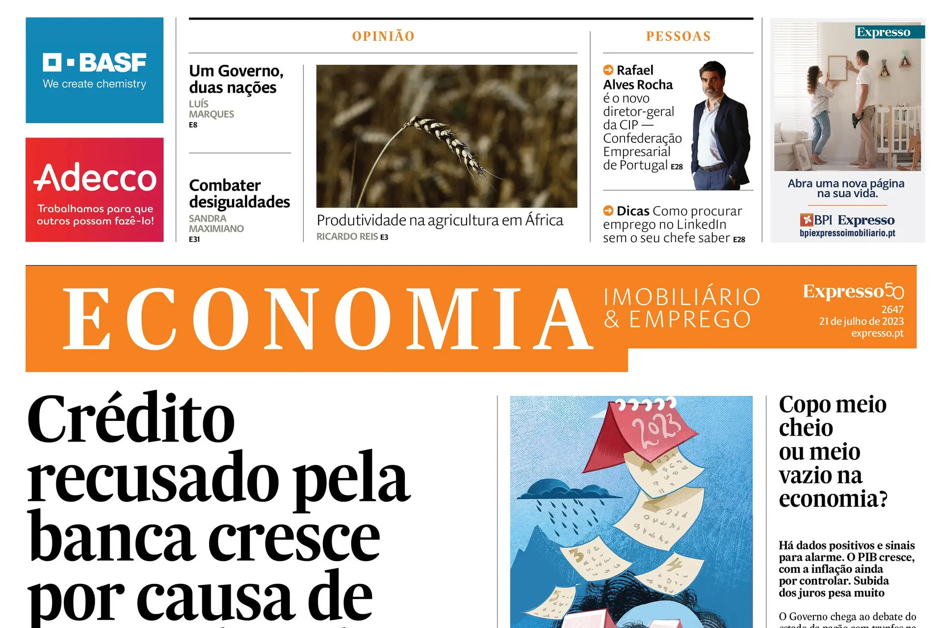 Semanário | Crédito recusado pela banca cresce por causa de regra do BdP