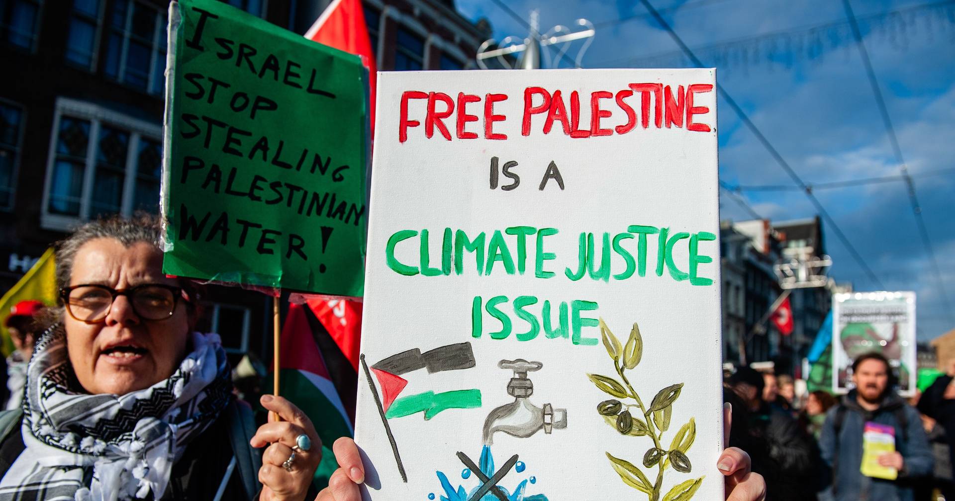 Greta Thunberg pôs-se ao lado da Palestina numa manifestação pelo clima ...