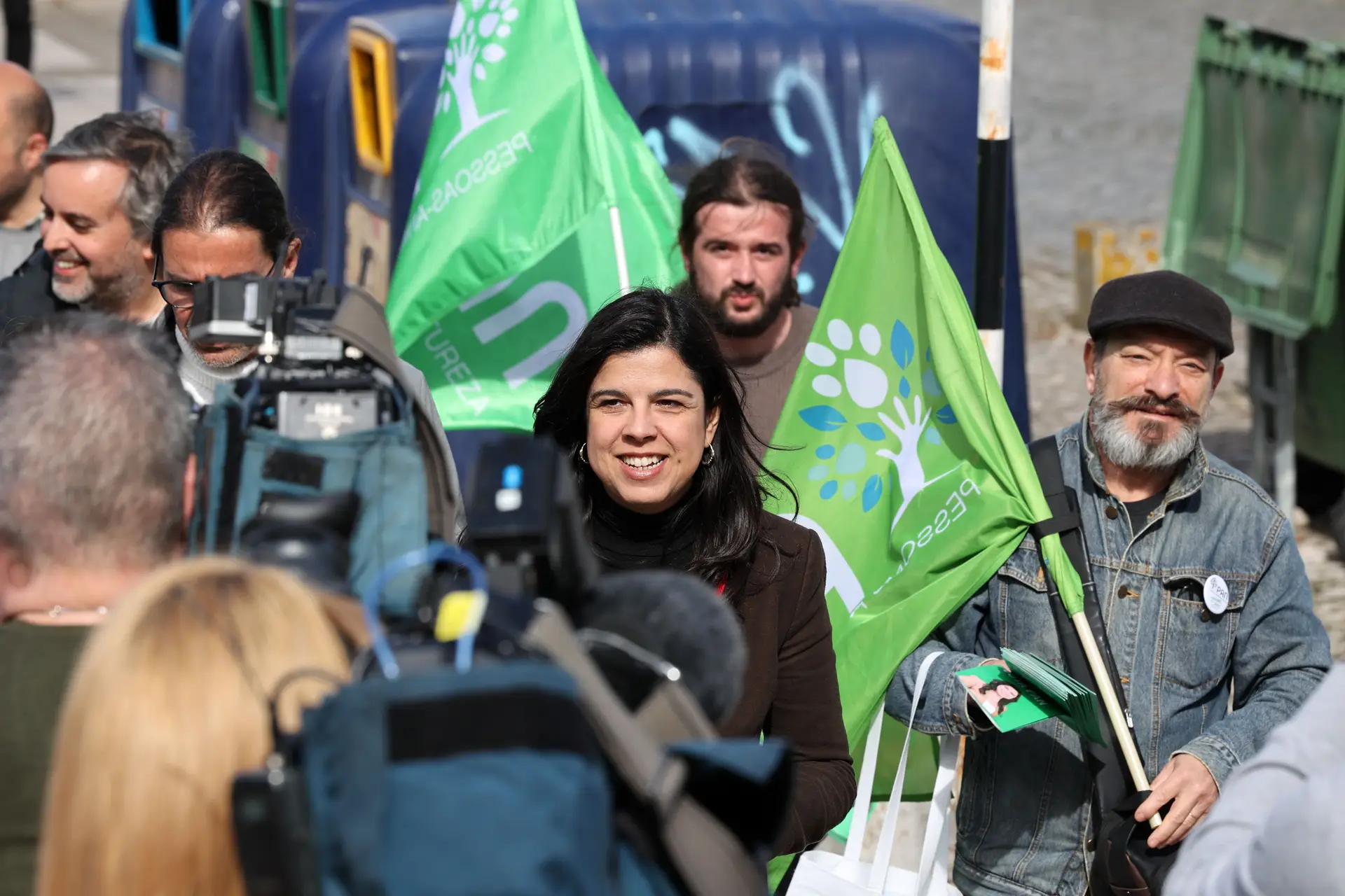 Inês Sousa Real esteve na margem sul a espantar o voto útil no PS, mas ...