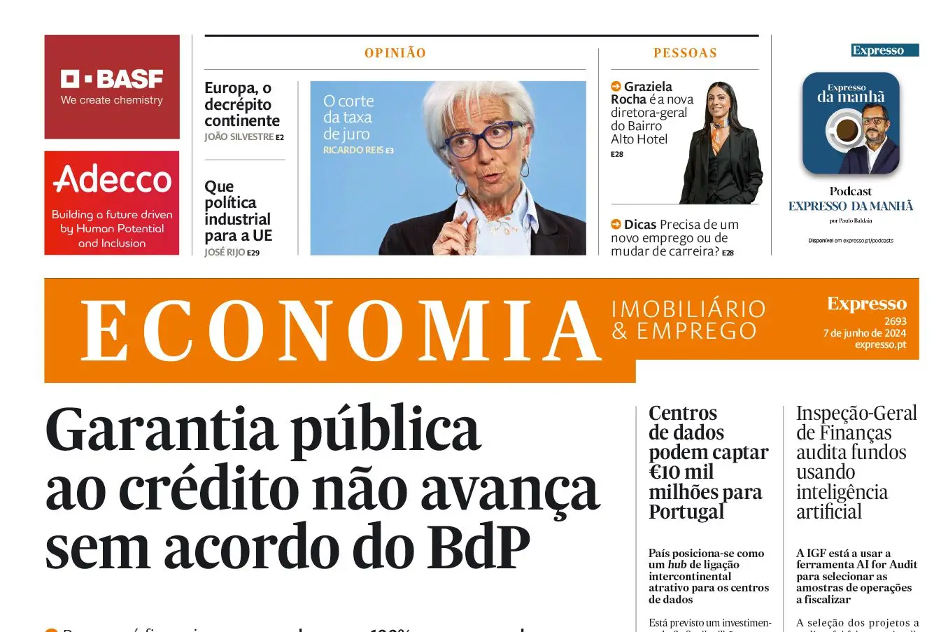 Semanário | Garantia pública ao crédito não avança sem acordo do BdP