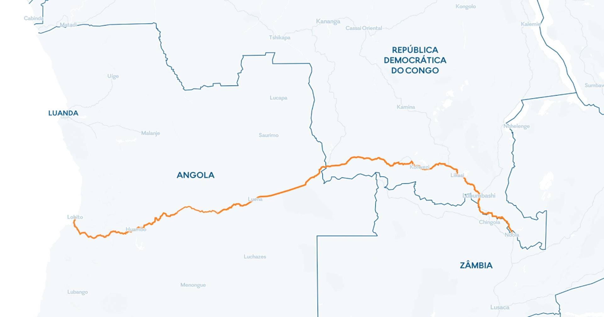 Corredor do Lobito: 2100 quilómetros ferroviários como linha de ...