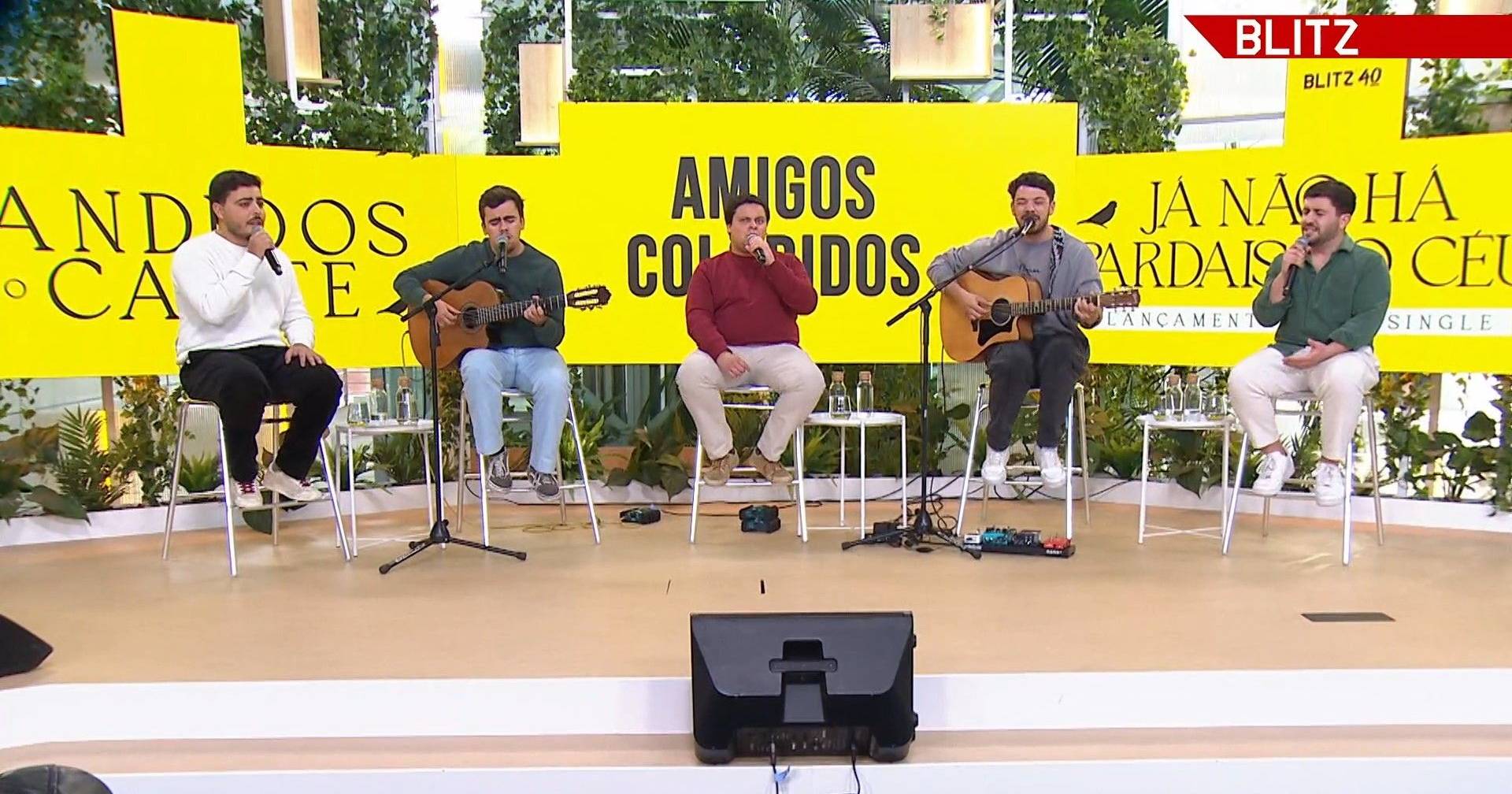 Ao vivo na BLITZ: Bandidos do Cante cantam ‘Amigos Coloridos’ em ...