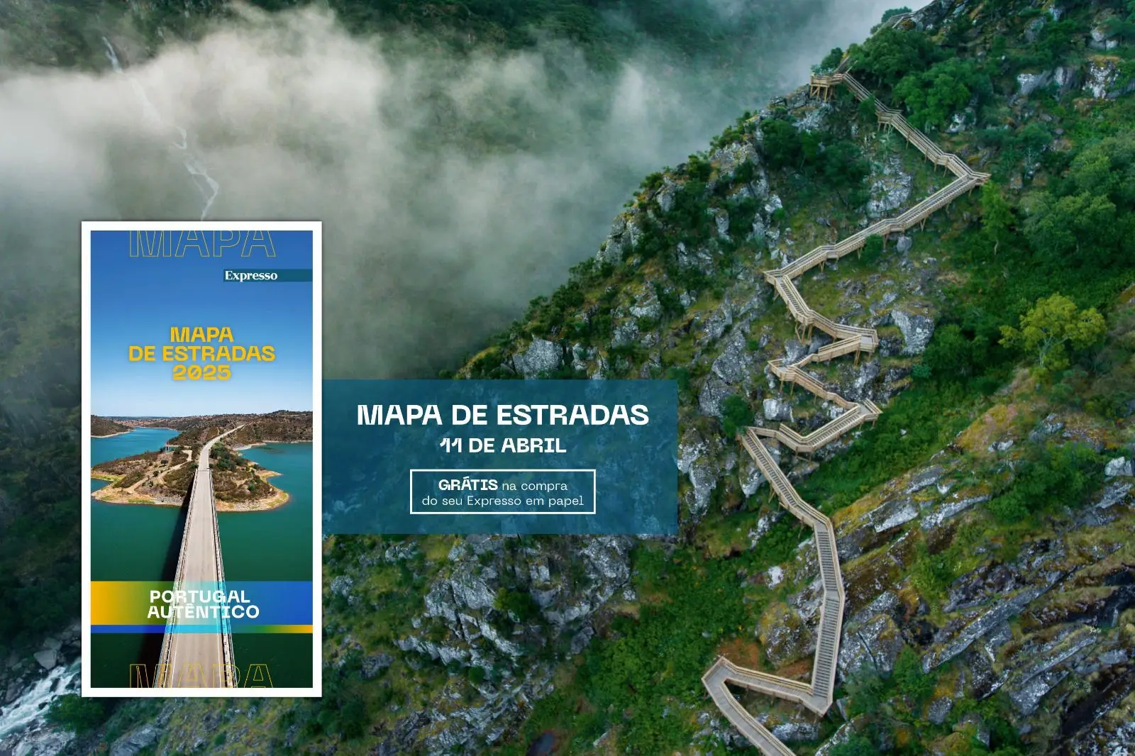 Expresso oferece “Mapa das Estradas de Portugal Autêntico 2025” - Expresso