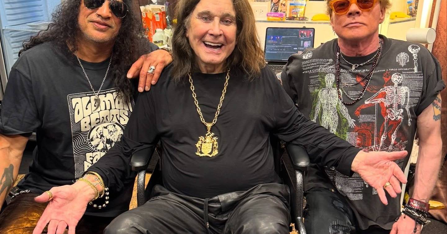 Ozzy Osbourne e Axl Rose encontraram-se pela primeira vez na despedida ...