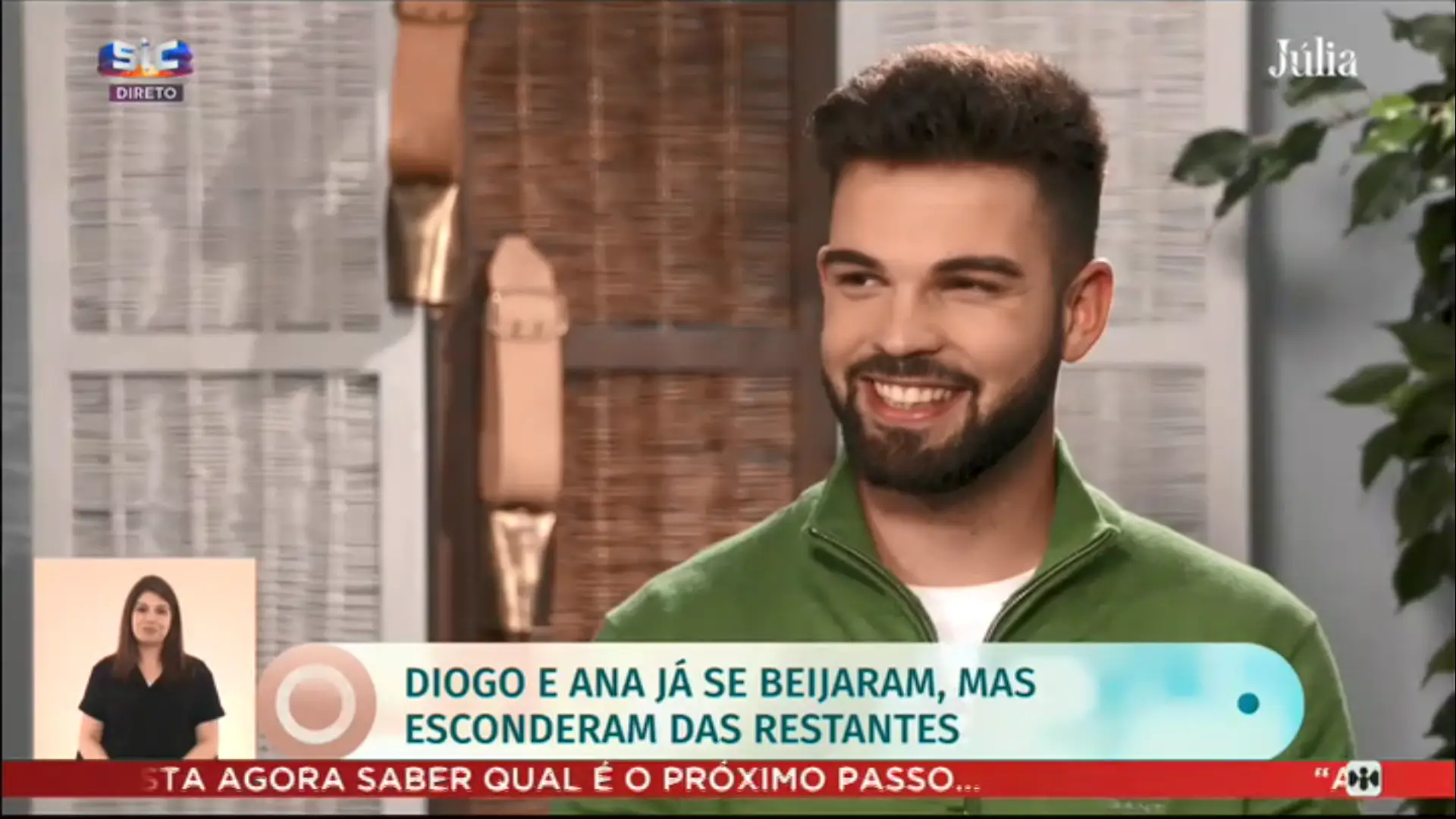Diogo sobre o beijo de Ana: "Foi muito bom. É provável que aconteça ...
