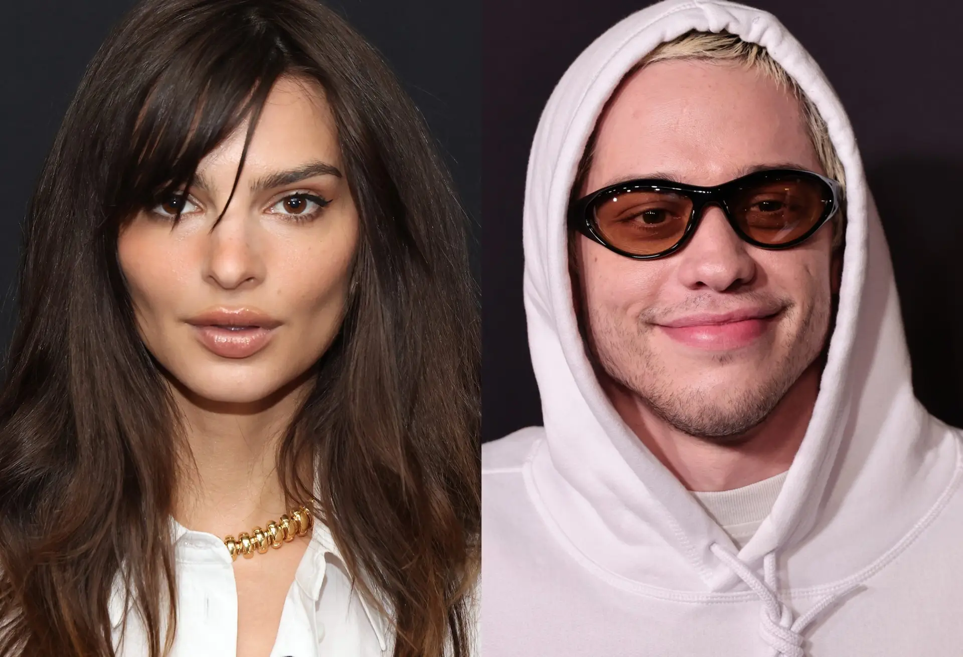 Parou tudo! Emily Ratajkowski e Pete Davidson filmados juntos pela ...