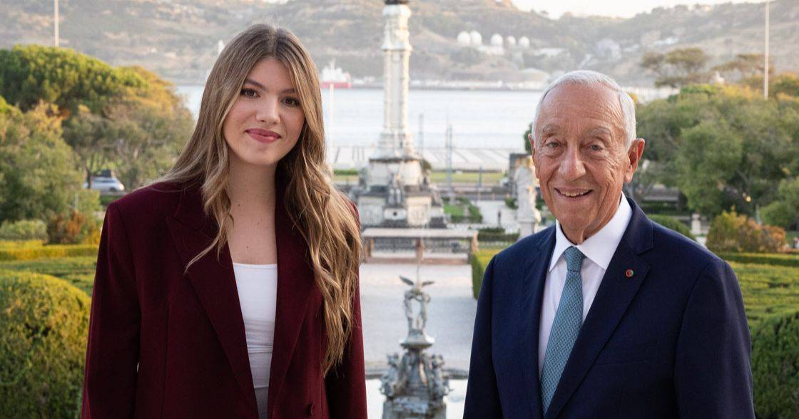 Elegância e diplomacia! Infanta Sofía encanta em encontro com Marcelo Rebelo de Sousa - Fama Show