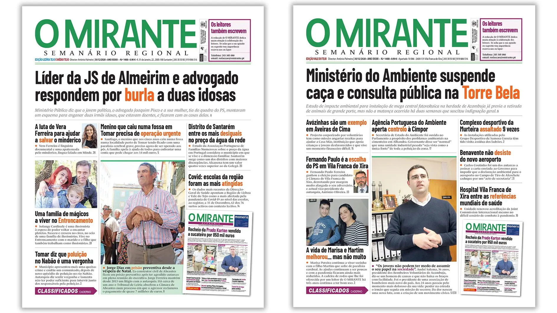 O MIRANTE | 15 milhões de visualizações em 2020 nos sites de O MIRANTE