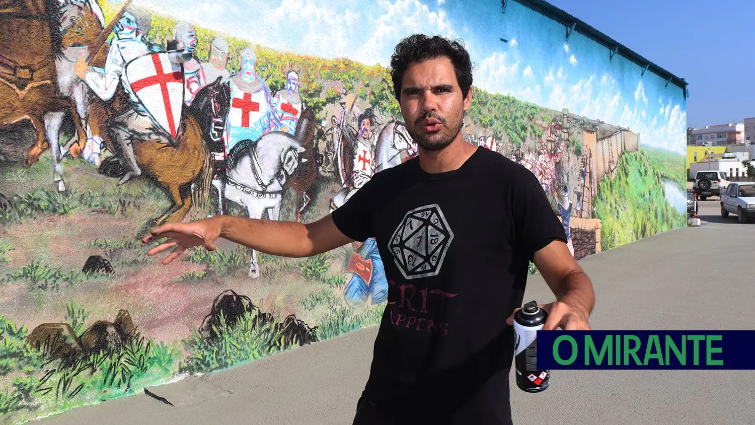 O MIRANTE | Francisco Camilo faz arte com latas de spray