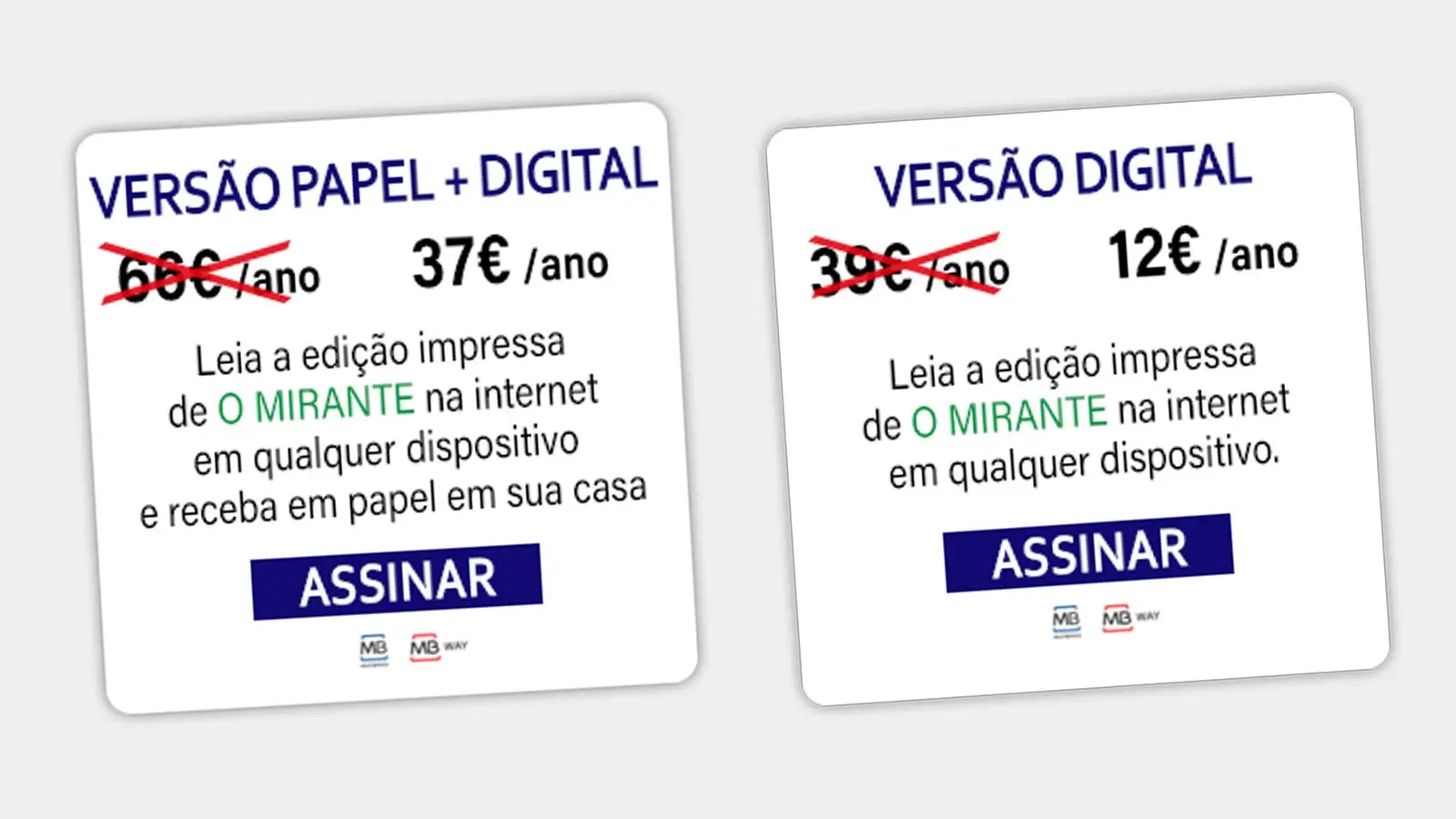 O MIRANTE | O MIRANTE tem novos preços na assinatura digital