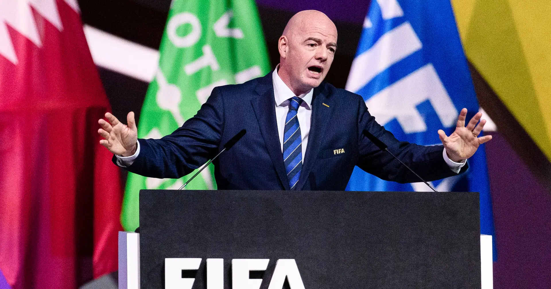 O presidente da FIFA mantém a ideia: “Chegou-se à conclusão de que o ...
