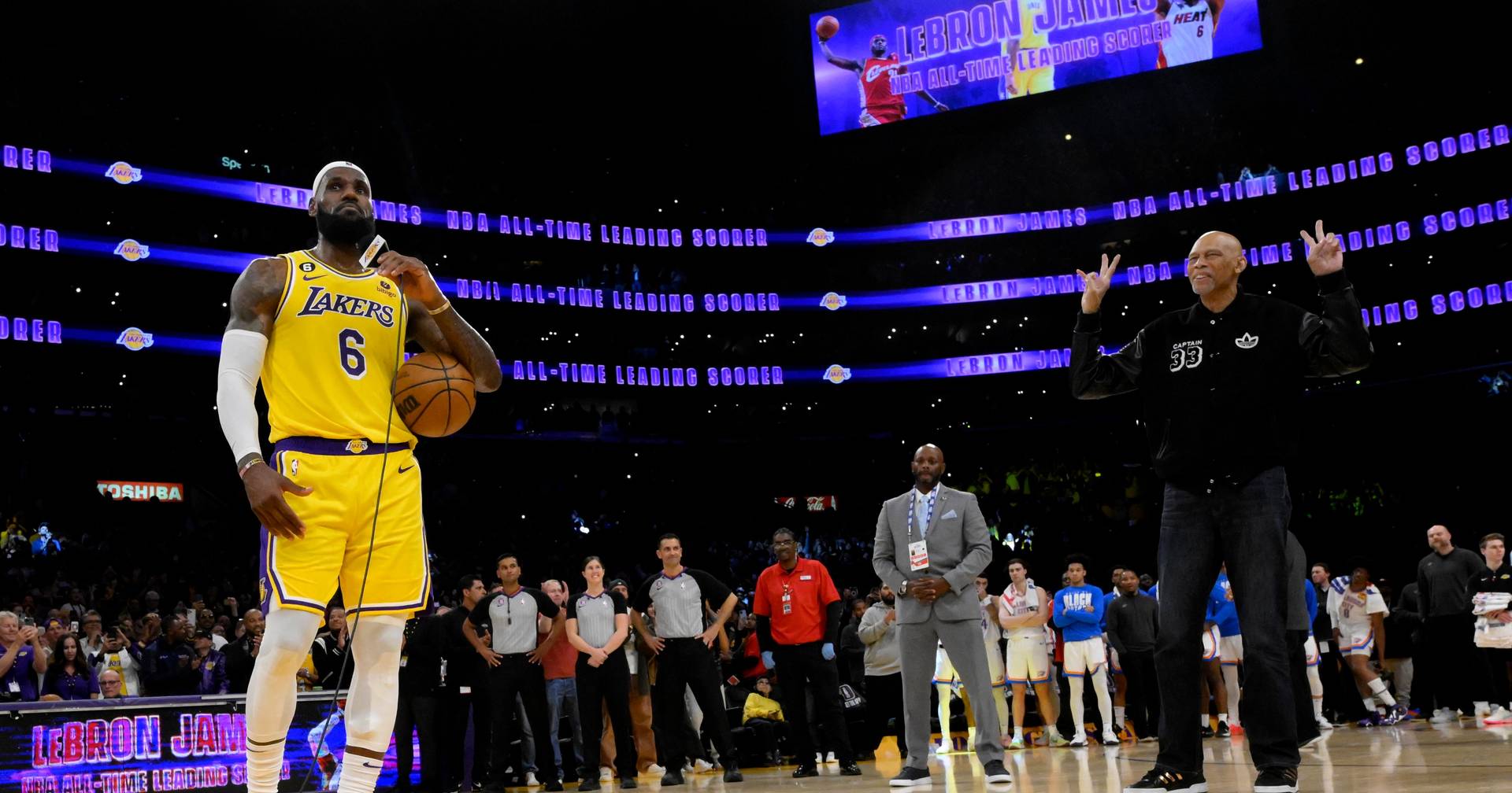 38.390: LeBron James superou Kareem Abdul-Jabbar para ser o melhor marcador da história da NBA e ...