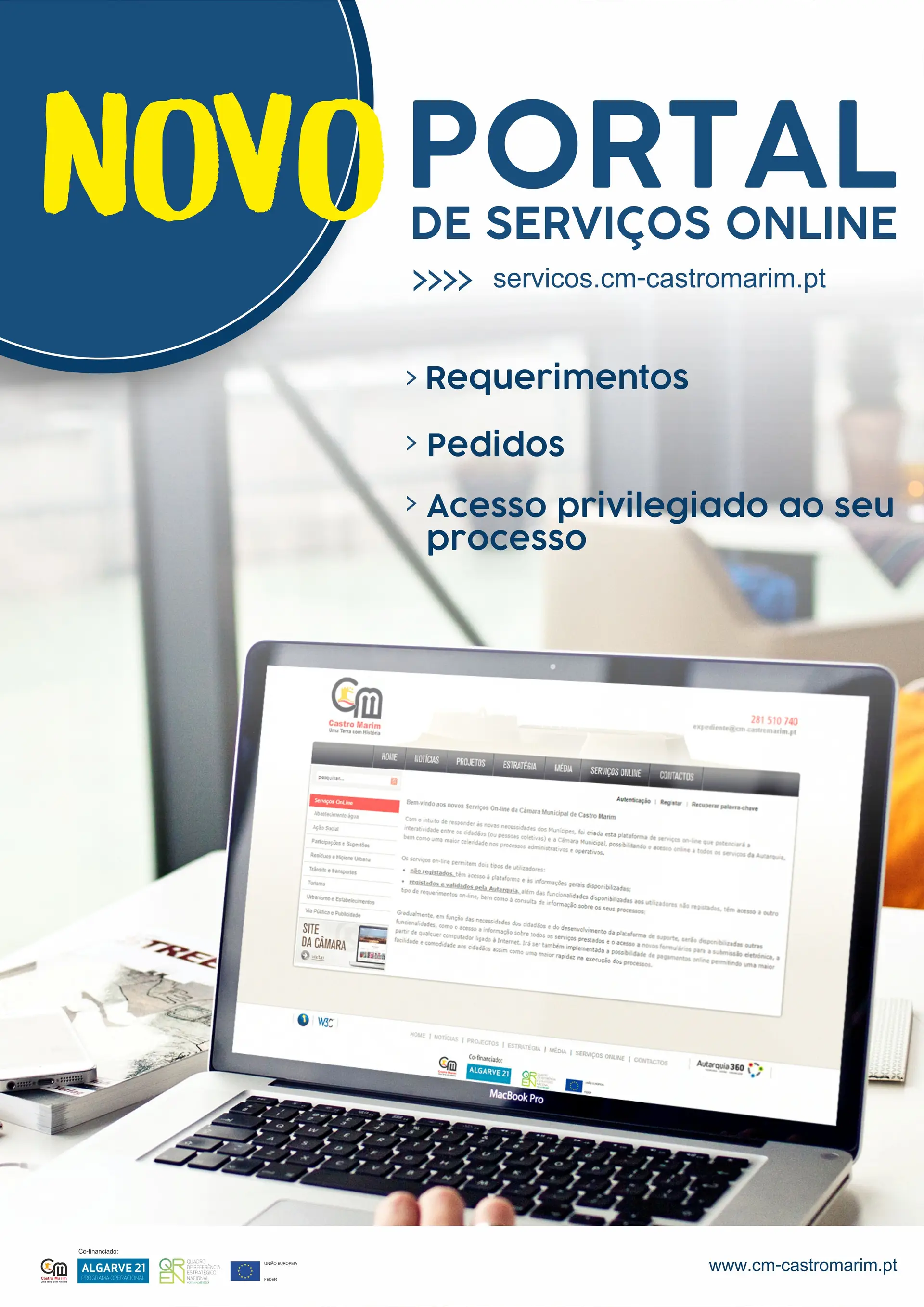 Castro Marim tem novo portal de serviços online - Postal