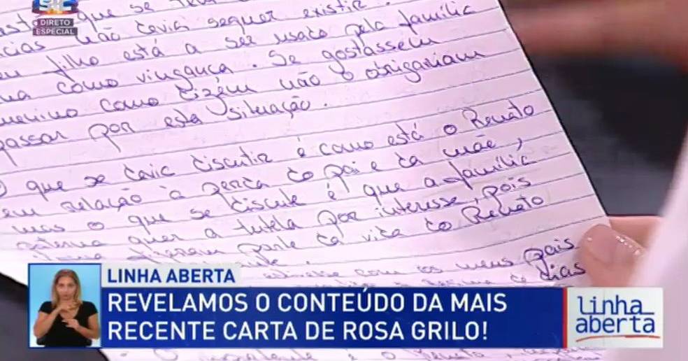 Rosa Grilo acusa: "O meu filho está a ser usado pela família paterna ...