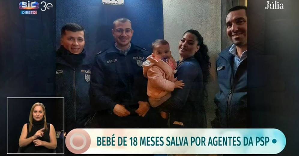 Bebé de 18 meses salva por agentes da PSP – “A minha filha estava roxa ...