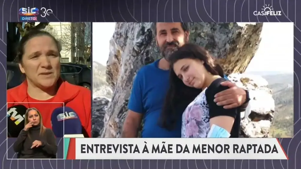 Entrevista à mãe da menor raptada: “Estou muito feliz” - SIC