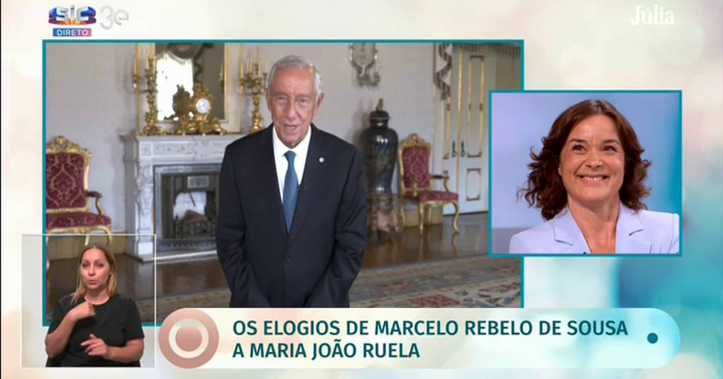 Presidente Marcelo Rebelo de Sousa surpreende e elogia Maria João Ruela ...