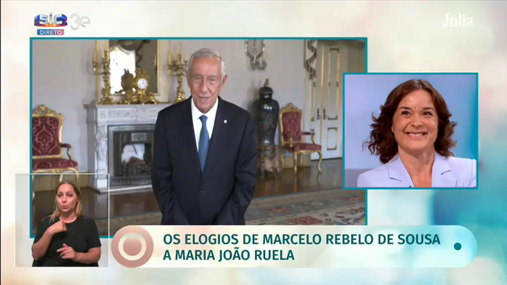 Presidente Marcelo Rebelo de Sousa surpreende e elogia Maria João Ruela ...