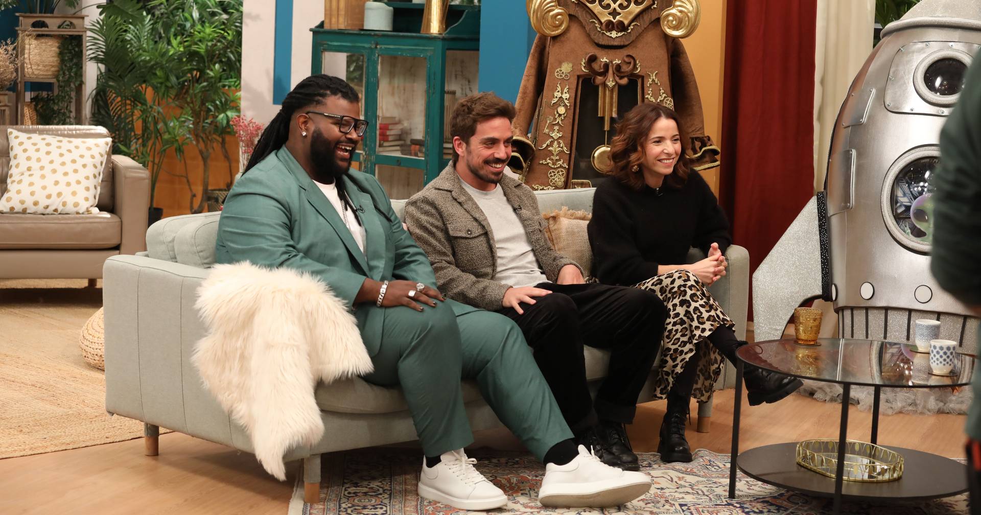 "Achei interessantíssimo poder estar dentro do Foguetão com o João ...