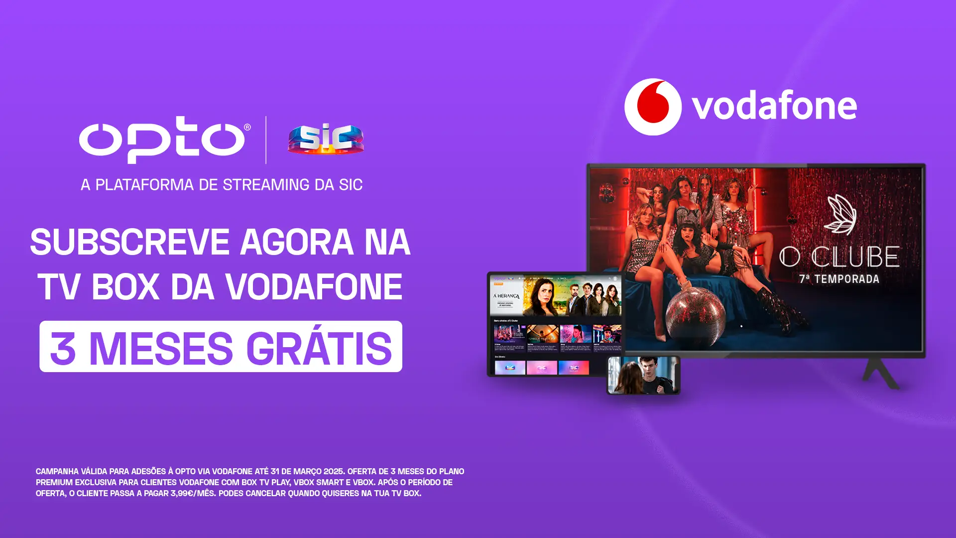 OPTO SIC chega à TV da Vodafone com oferta de três meses de plano ...