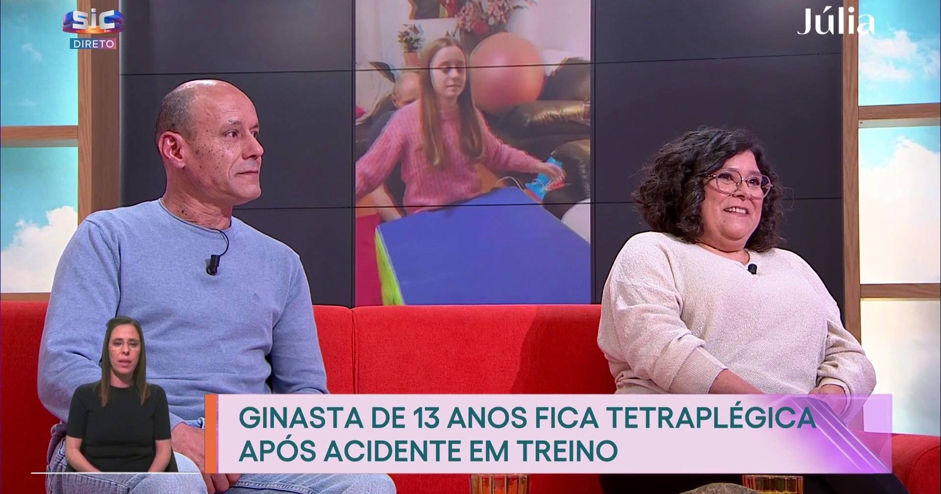 Júlia Pinheiro reage à recuperação de Maria Mendes, a jovem ginasta que ...