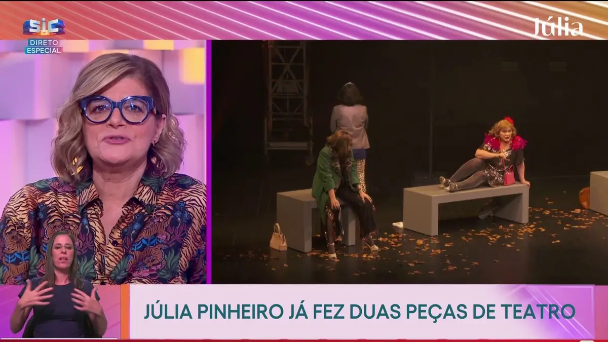 Júlia Pinheiro estreou-se como atriz aos 55 anos: "Os primeiros dias foram horríveis" - SIC