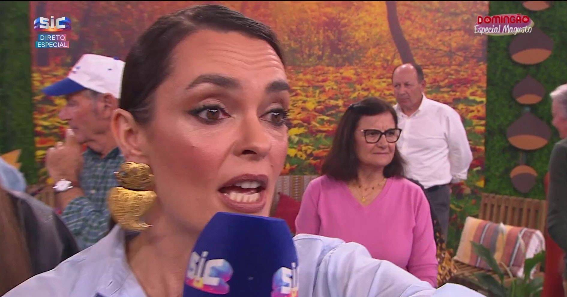 Inédito no 'Domingão'! Melânia Gomes preocupada: "íamos ter um parto em direto!" - SIC