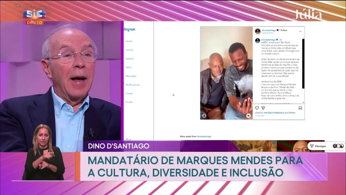 Luís Marques Mendes sobre o convite a Dino D'Santiago: "Queria muito ...