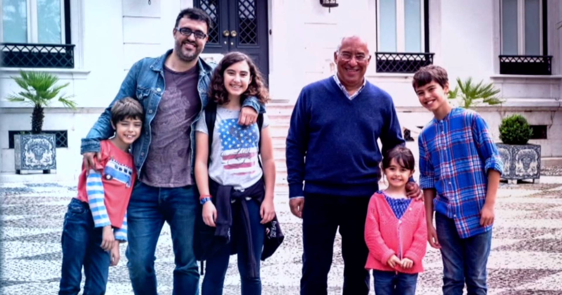 O dia em que António Costa tomou conta dos filhos de João Miguel ...