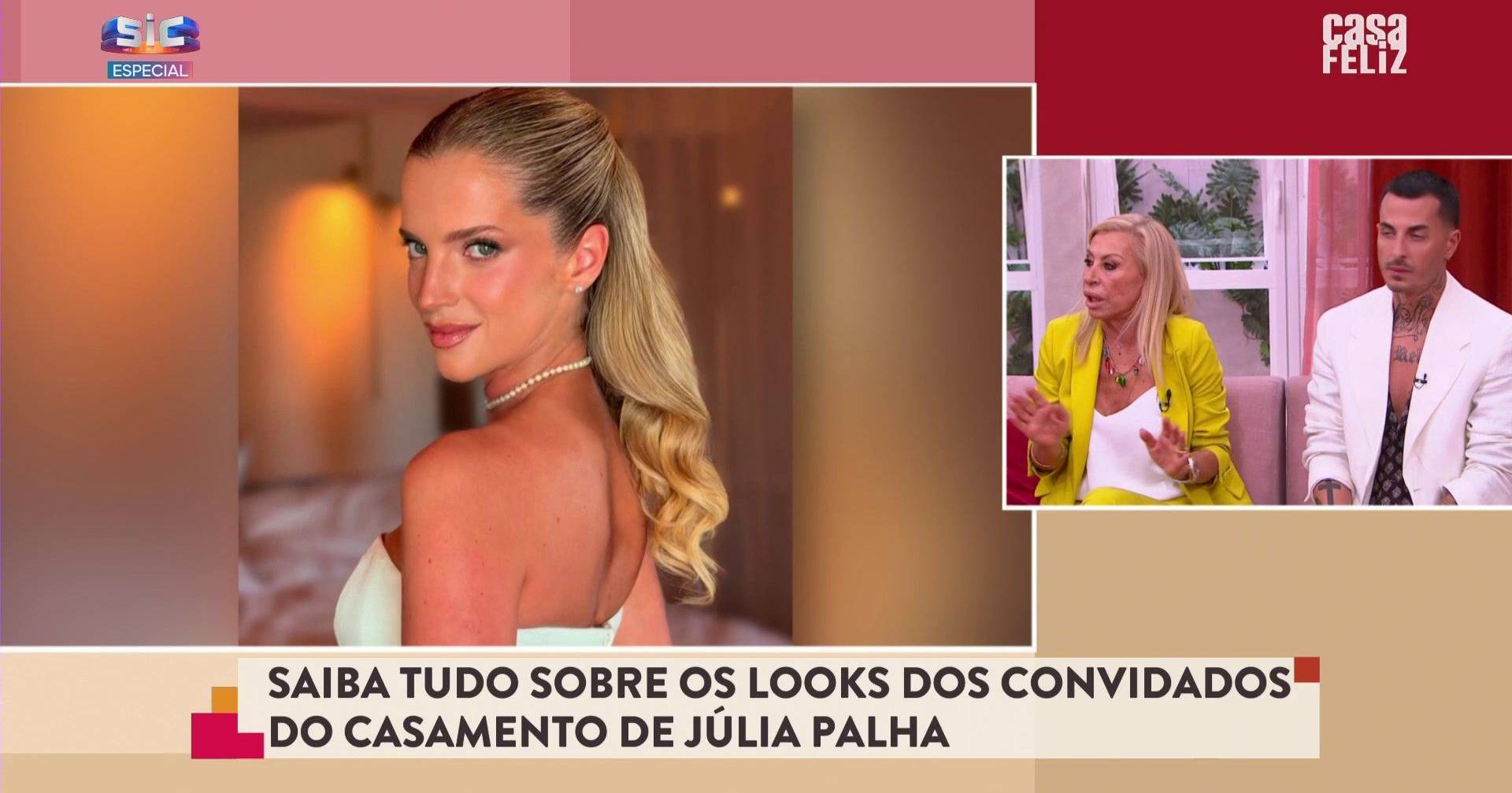 Casamento do ano! Look de Júlia Palha dá que falar: "Não era o que ...