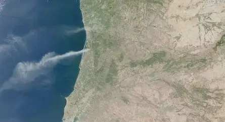 Fumo dos incêndios em Aveiro é visível do espaço - SIC Notícias