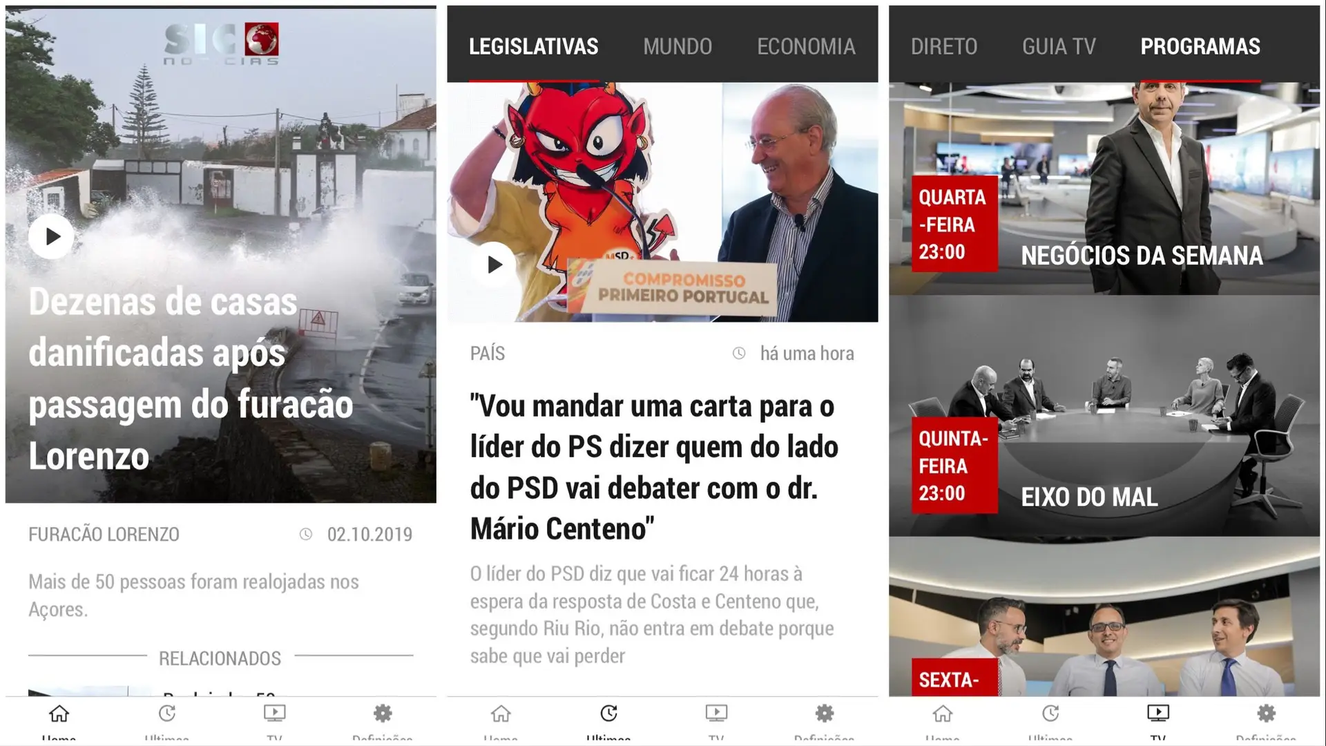 A SIC Notícias tem uma nova app - SIC Notícias