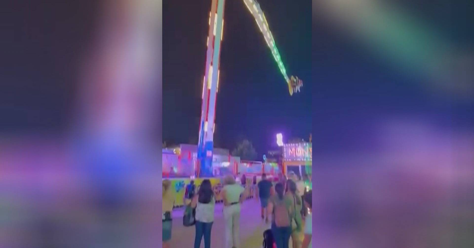 Várias pessoas presas em carrossel na Feira de São Mateus, em Viseu ...