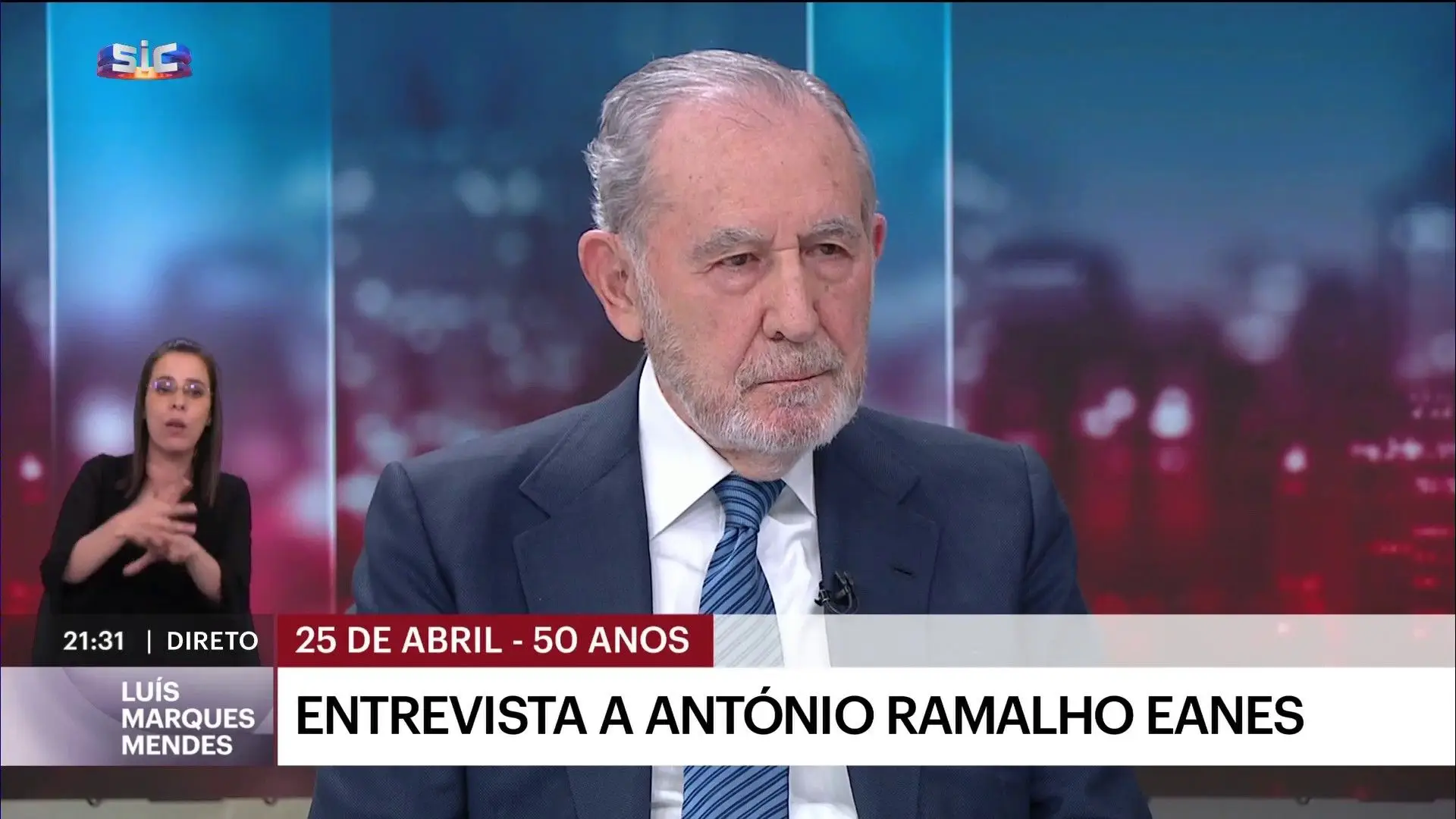 Marques Mendes entrevista Ramalho Eanes: “Com o 25 de Abril, o país mudou profundamente, a ...
