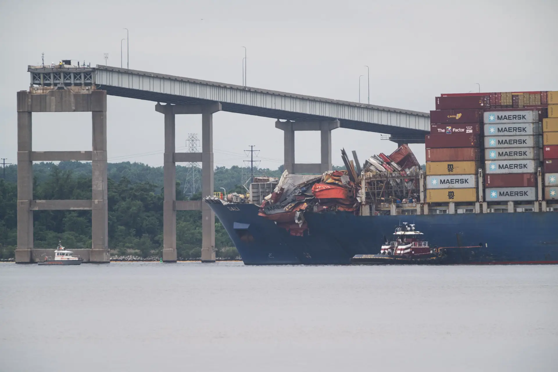 Desbloqueado acesso ao porto de Baltimore dois meses e meio após queda ...