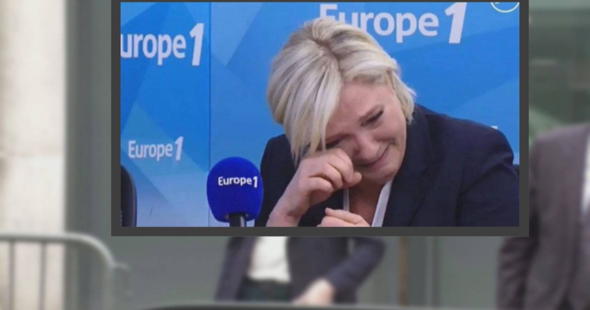 Imagem mostra Marine Le Pen a chorar após derrota em França? - SIC Notícias