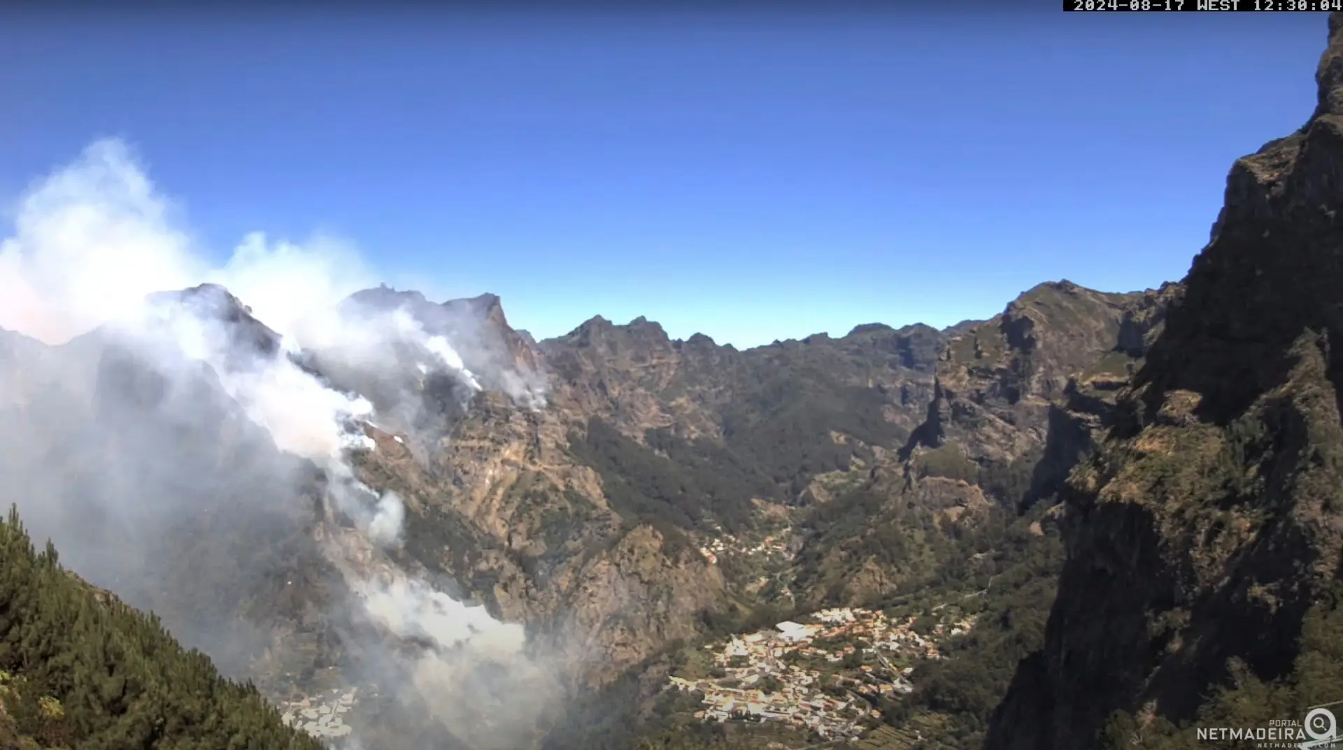 Timelapse mostra a intensidade e o impacto do fogo na Madeira - SIC ...