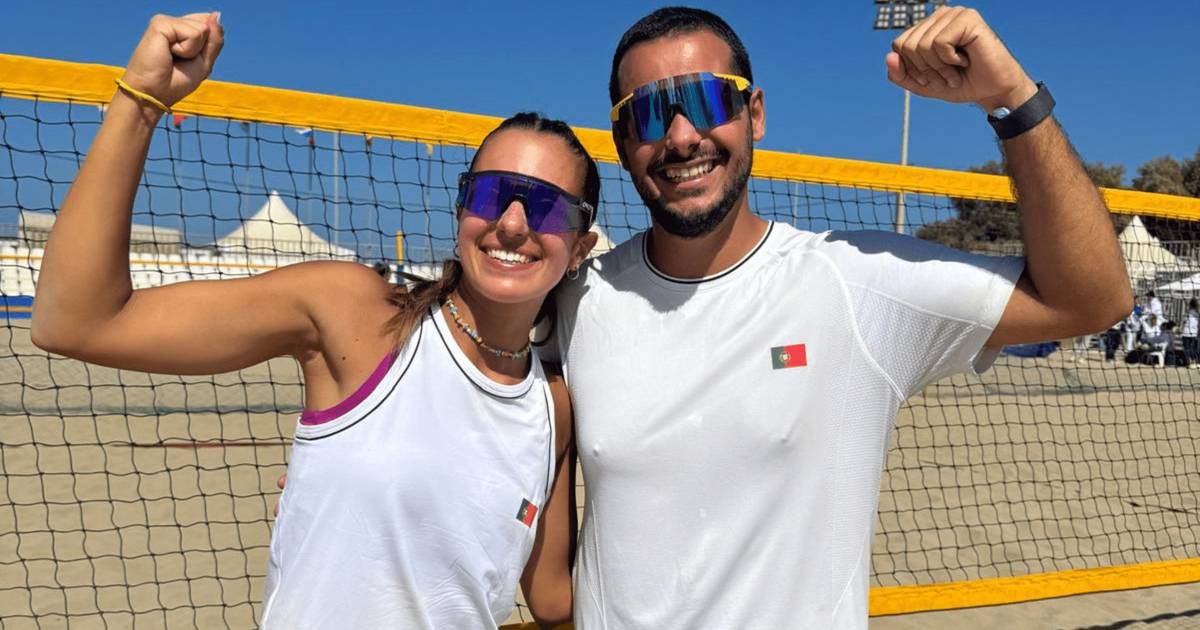 Marta Magalhães e Martim Sousa campeões europeus de ténis de praia